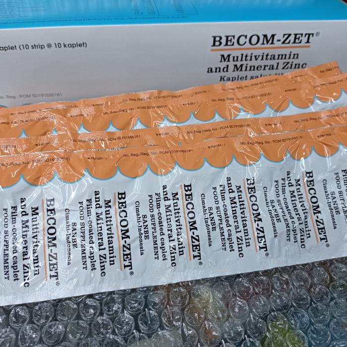 Jual becomzet multivitamin zinc strip 10 tablet - Jakarta Timur ...