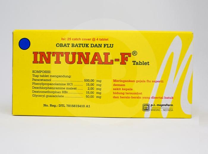 Jual intunal-f obat batuk dan flu tablet perstrip - Jakarta Utara ...