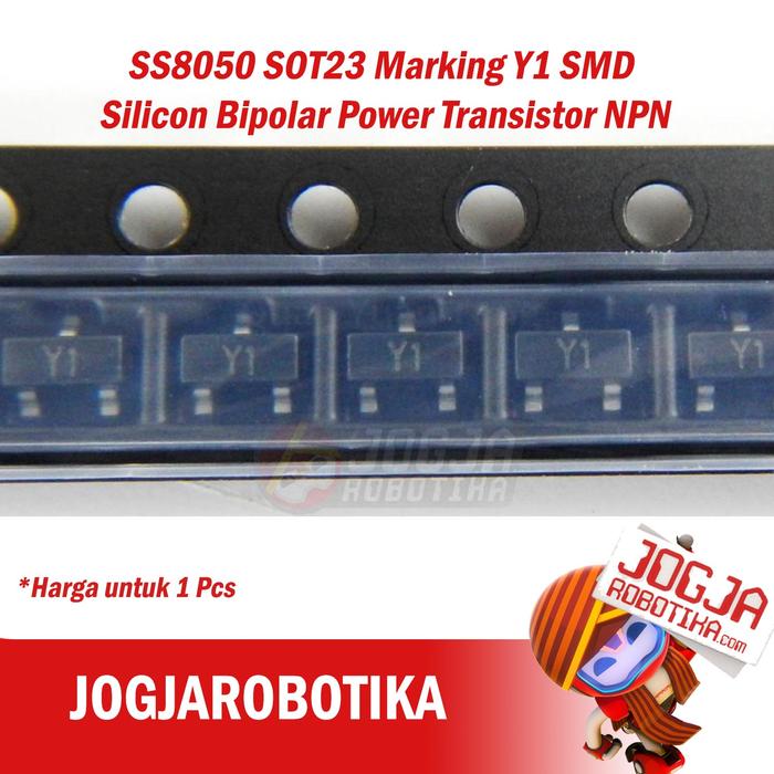 Jual SS8050 S8050 SOT23 Marking Y1 SMD Silicon Bipolar Power Transistor ...
