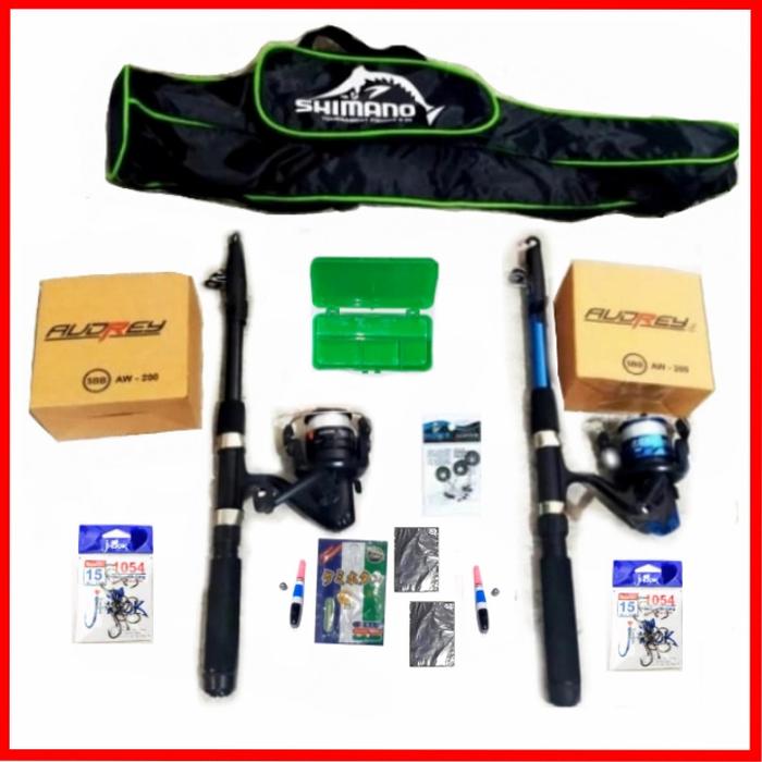 Jual set 2 alat pancing lengkap tinggal pakai harga MURAH sesuai di ...