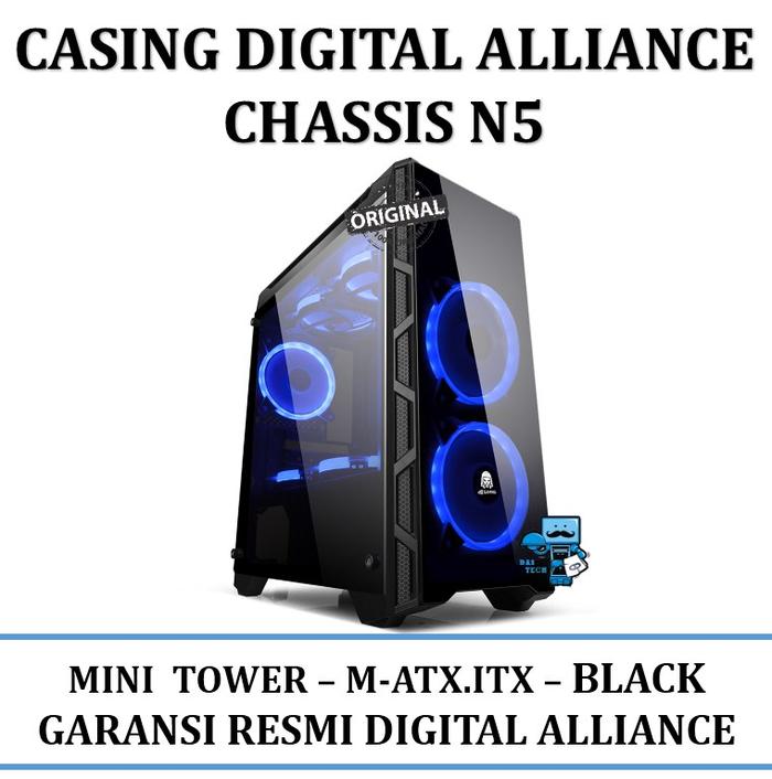 Jual Casing PC Digital Alliance Chassis N5 - Black - Jakarta Pusat ...