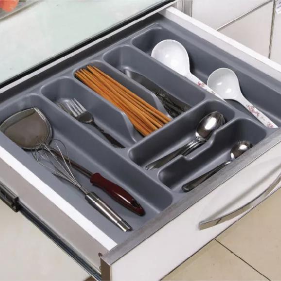 Jual cutlery tray expandable rak sendok garpu pvc 60 cm 60 mm - Jakarta ...