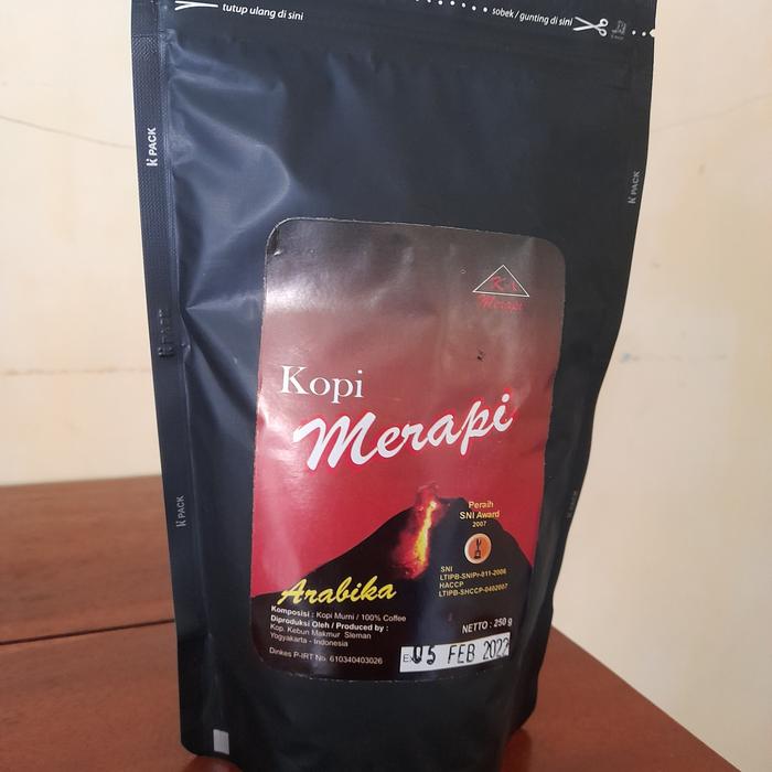 Jual Kopi Merapi Arabica 250 gr - Kab. Sleman - Kopi Merapiku | Tokopedia