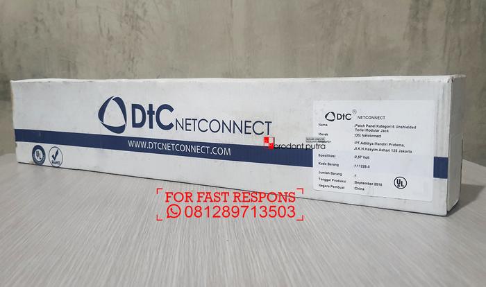 Jual Patch Panel Dtc Netconnect 24port Cat6 Harga Saudara Di Seller Velvet Store - Cengkareng ...