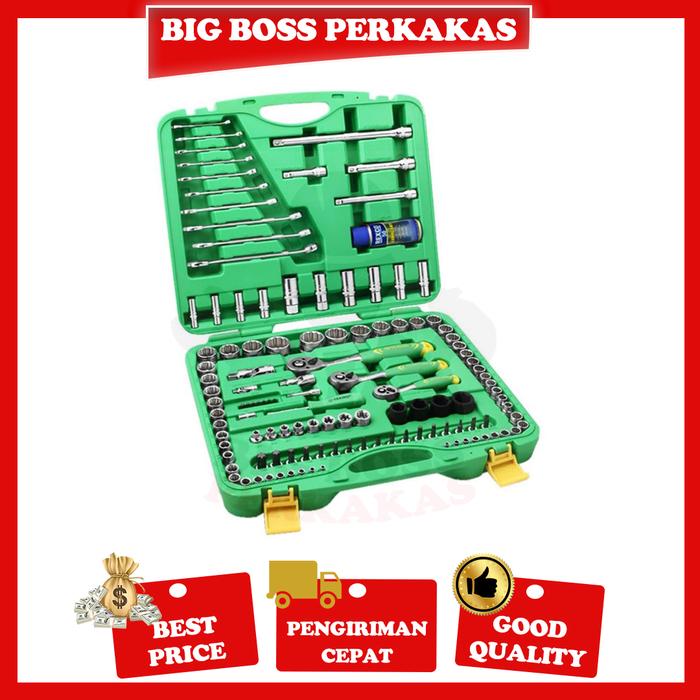 Promo TEKIRO kunci socket set 120pcs 12pt Dr.1/4",3/8",1/2" Cicil 0% 3x ...