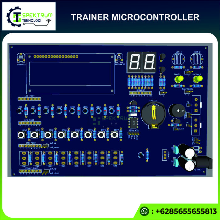 Jual Trainer Mikrokontroler Atmega8535 Atmega16 Atmega32 Atmega328 Kota Malang Spektrum