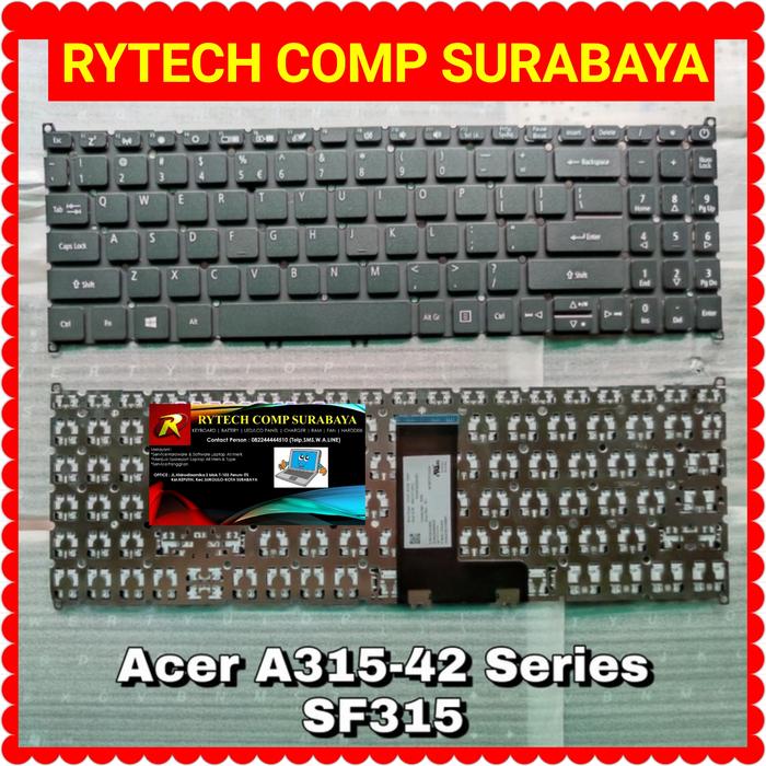 Jual Keyboard Acer Aspire 3 A315 A315-42 SF315-41 SF315-51 SF315-52 ...