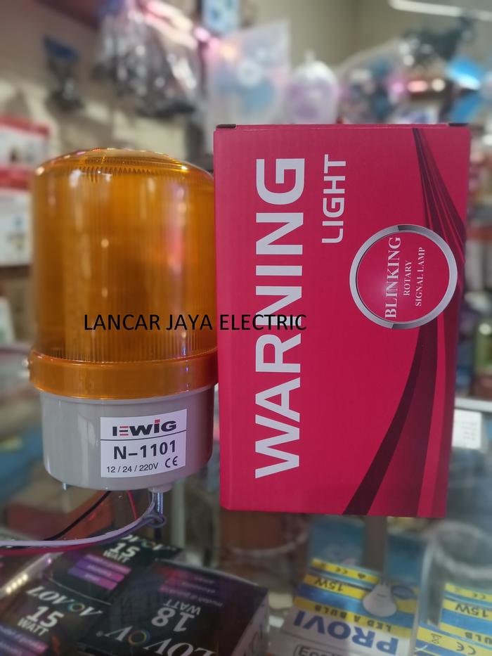 Jual Rotary Lamp LED N1101 Multi VOLT-Rotary Lamp EWIG Kuning-Warning ...