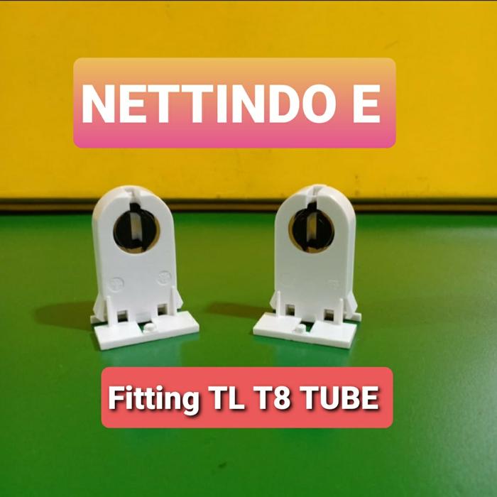Jual FITTING DUDUKAN KAKI TL-D TL T8 LAMPU NEON 2PCS PER SET 1 PASANG ...