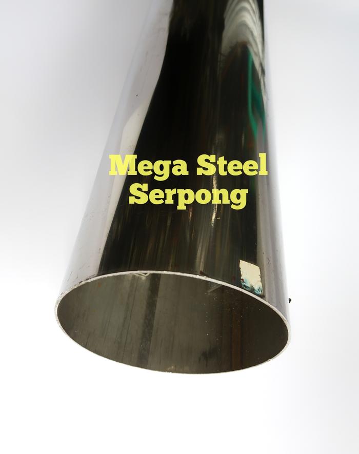 Jual Pipa Stainless Steel Bulat 3 Inch Tebal 0.8 mm Panjang 119.5 cm ...