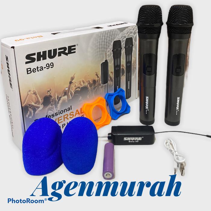 Jual mic wireless shure Beta -99 harga murah bekualitas tinggi bagus ...