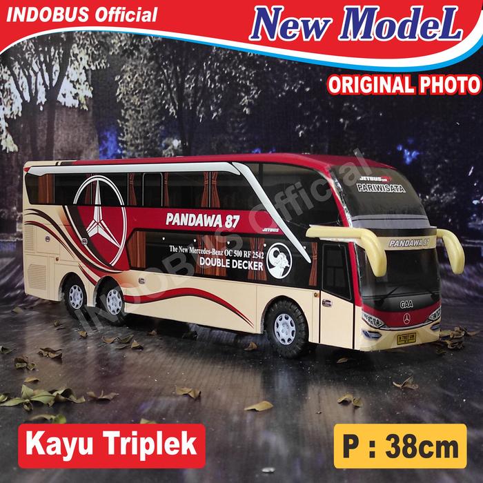Jual Miniatur Bus PANDAWA 87 DOUBLE DECKER - Kab. Banyumas - Indobus ...