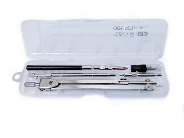 Jual Jangka Metal Besi Stainless Compass 6 In 1 Deli 8605 Jangka ...