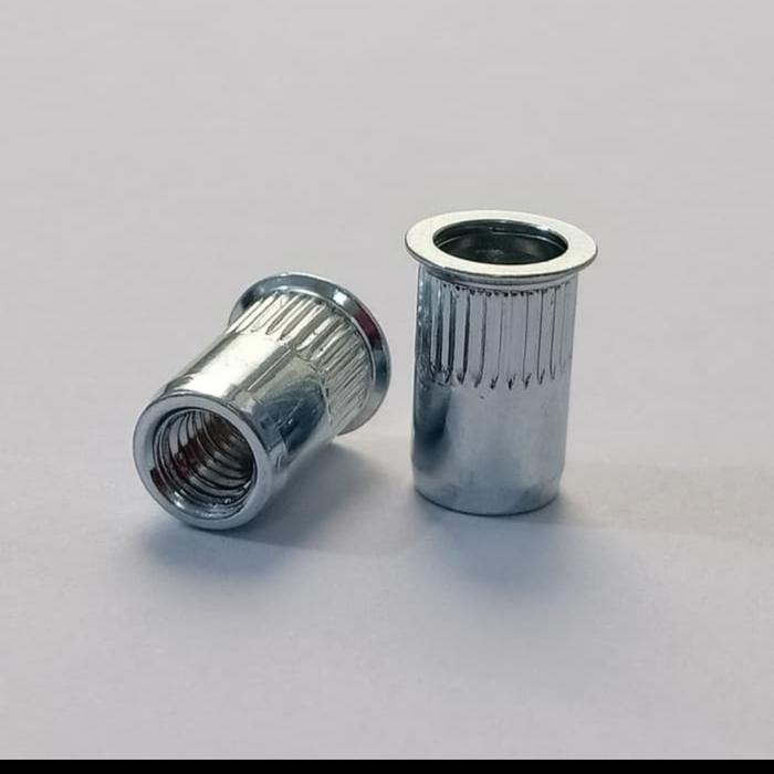 Jual nurtsert m4 bibir tipis-steel-rivet nut-mur tanam insert - Jakarta ...