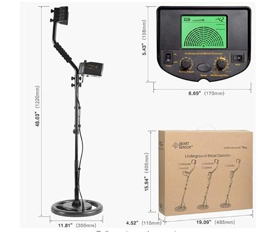 Jual Metal Detector Smart Sensor AR924M/ Detektor logam Emas/ Deteksi ...