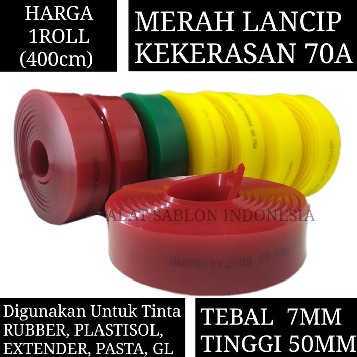 Jual KARET RAKEL SABLON LANCIP KOTAK TUMPUL LANCIP 7MM 1ROLL ...