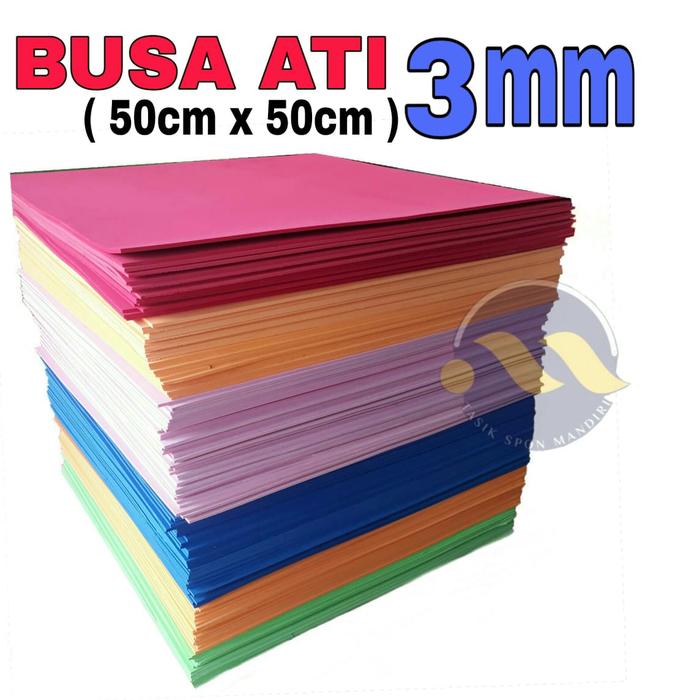 Jual Busa Ati 3mm ( 60cm x 50cm) Spon Eva / Busa Hati / eva foam / foam ...