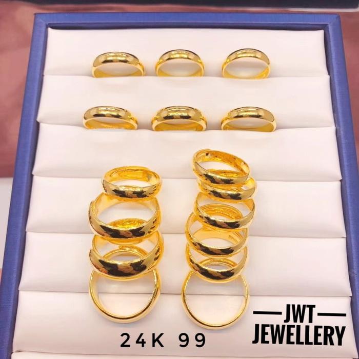 Jual CINCIN EMAS MURNI 24K POLOS BELAH ROTAN CLASSIC RING - 4.66gr ...