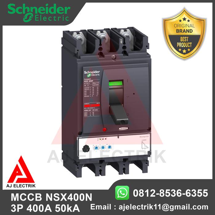 Jual MCCB NSX400N 3P 400A 50kA Compact NSX Schneider - Jakarta Pusat - A-J Elektrik | Tokopedia