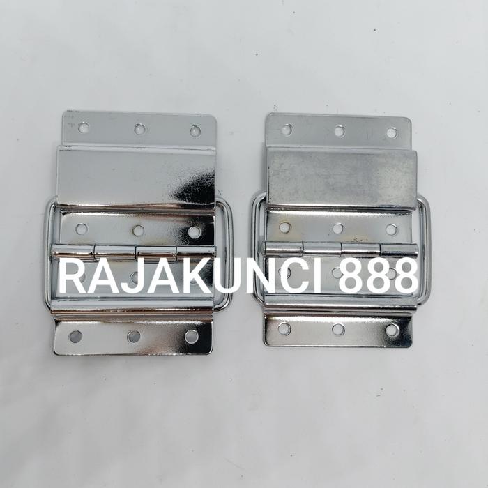 Jual Engsel lipat HARDCASE L chrome / Engsel box hardcase / Engsel box ...