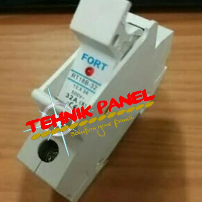 Jual FUSE HOLDER / RUMAH FUSE 10x38 din rel MOUNTING LAMPU MODEL MCB ...