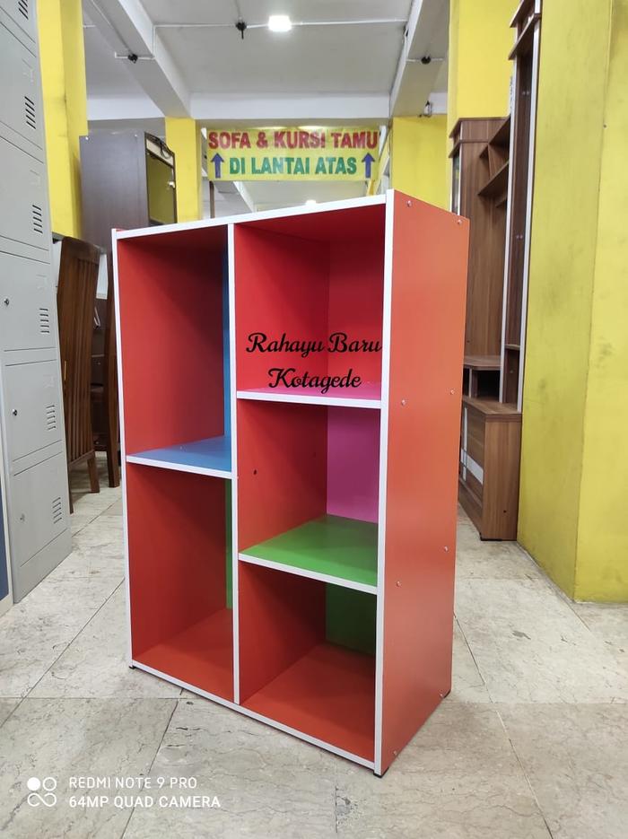 Jual Rak Buku Kecil Serbaguna . Rak Minimalis . Rak Buku Warna-warni ...