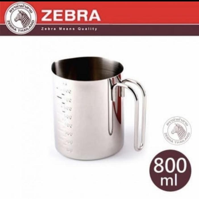 Jual Gelas Ukur Zebra Stainless Steel 800 Ml 112590 Cangkir Ukur Di ...