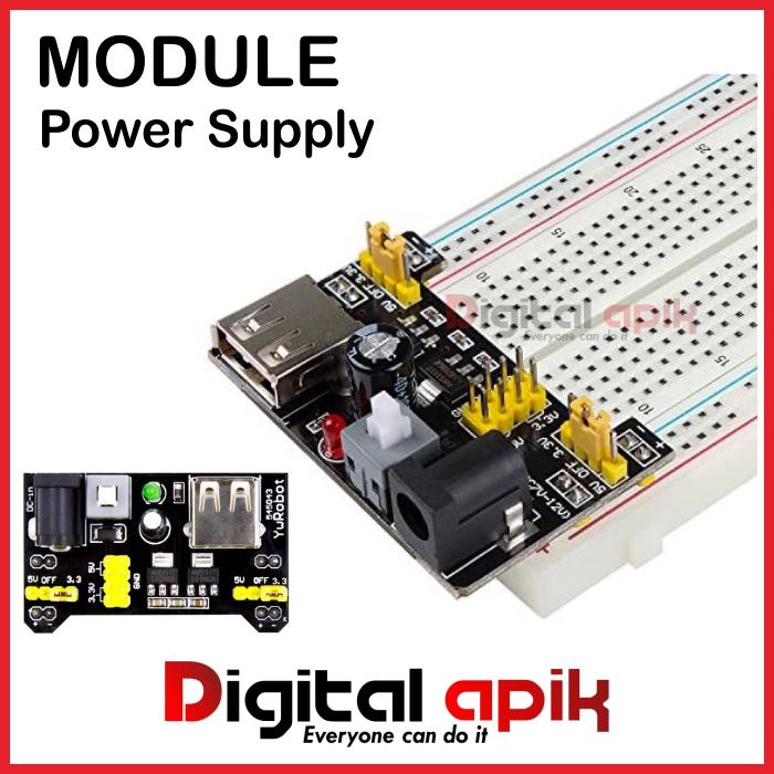 Jual Module Power Supply Breadboard Projectboard MB 102 3.3V 5V Arduino ...