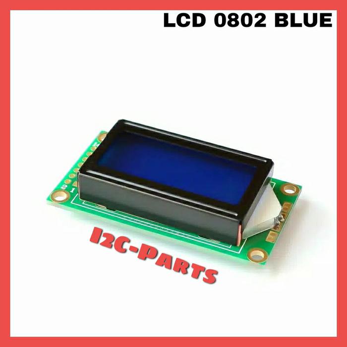 Jual LCD 8x2 0802 2x8 Blue Color Backlight warna Biru Karakter Character - Jakarta Timur - I2C ...