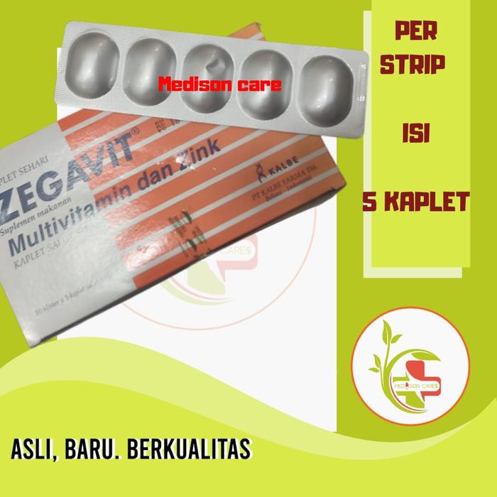 Jual zegavit multivitamin dan zink | per strip isi 5 - Kota Malang ...