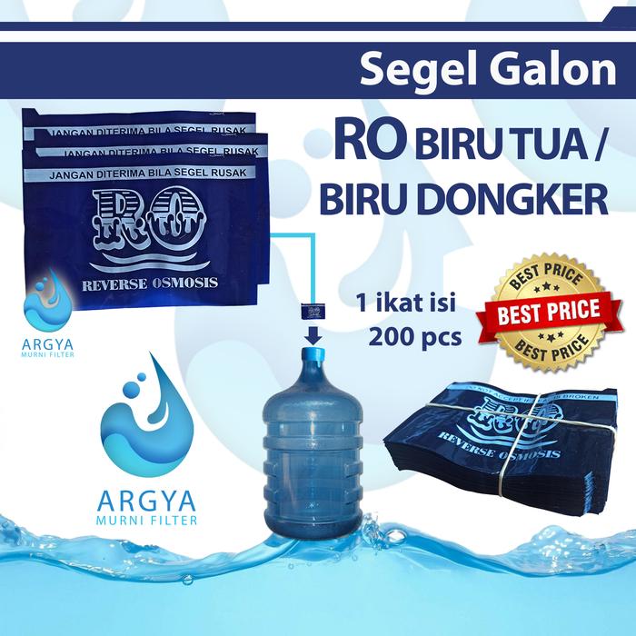 Jual Segel Galon RO / Segel Plastik Galon RO Biru Tua (Biru Donker ...