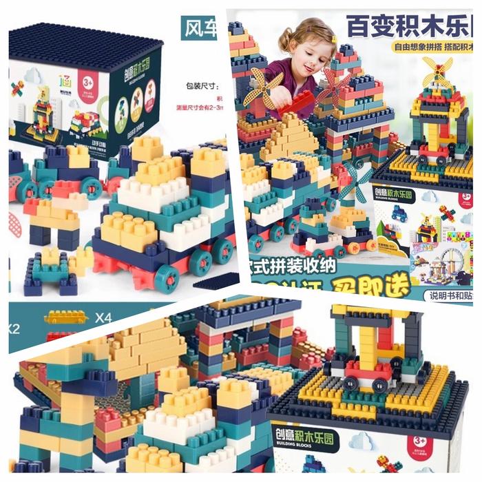 Jual Mainan Block Anak Murah Set 260pcs - Mainan Lego - Mainan Balok ...