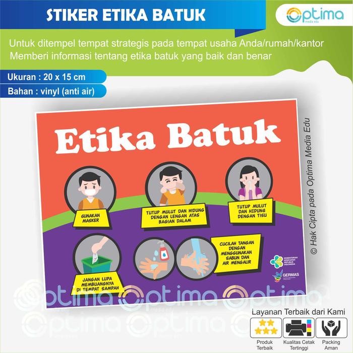 Jual STIKER KESEHATAN ETIKA BATUK - Kab. Klaten - Optima Media Edu ...