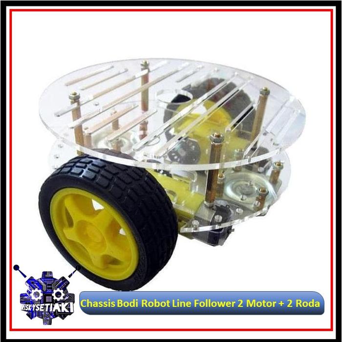 Jual Chassis Bodi Robot Line Follower 2 Motor + 2 Roda - Kab. Ponorogo ...