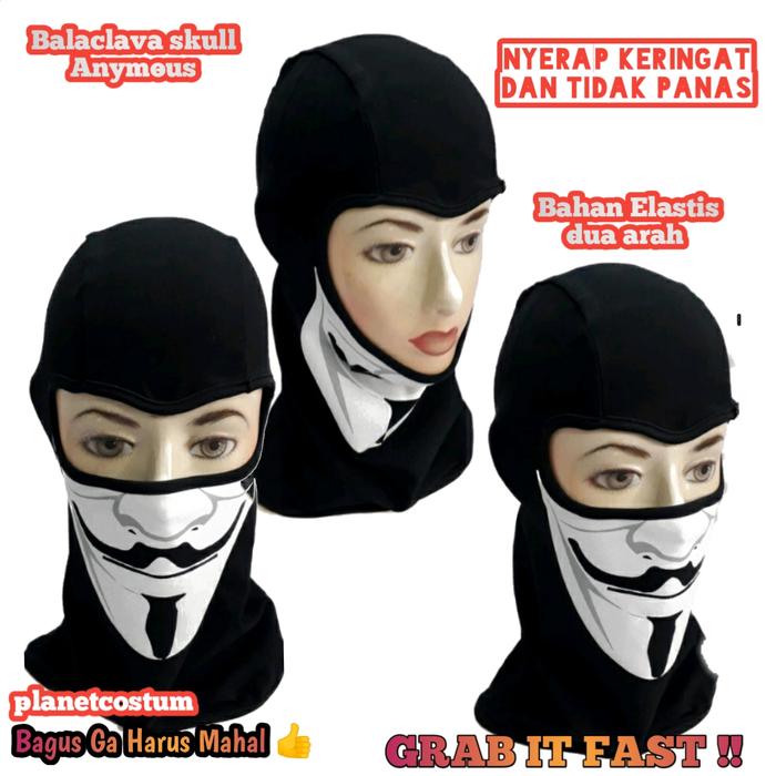 Jual Masker topeng ninja army full face lapis helm motor air soft gun ...