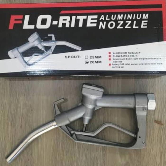 Jual nozel gun bbm solar minyak spbu 1 inci manual flo rite aluminium ...