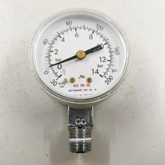 Jual MH25017 Pressure Gauge 200PSI 12Bar Compound Vacuum Gauge 2inch ...