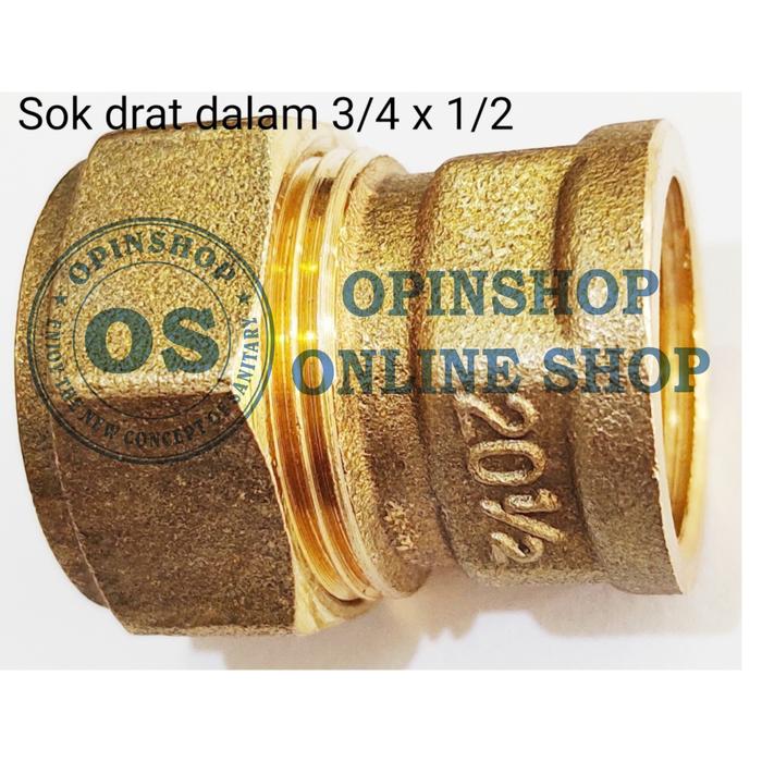 Jual Sambungan pipa air panas khusus pipa p.e sok drat dalam 3/4 x 1/2 ...