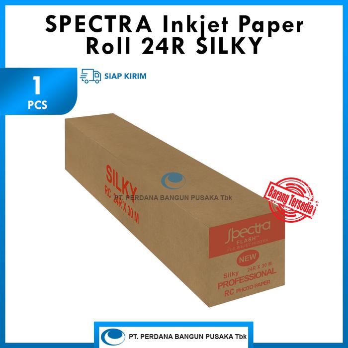 Jual Kertas Foto Spectra Flash Inkjet Paper Roll 24R Silky - Jakarta ...