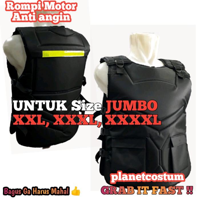Jual Rompi Motor bikers ukuran Big Size Jumbo anti angin protector dada ...