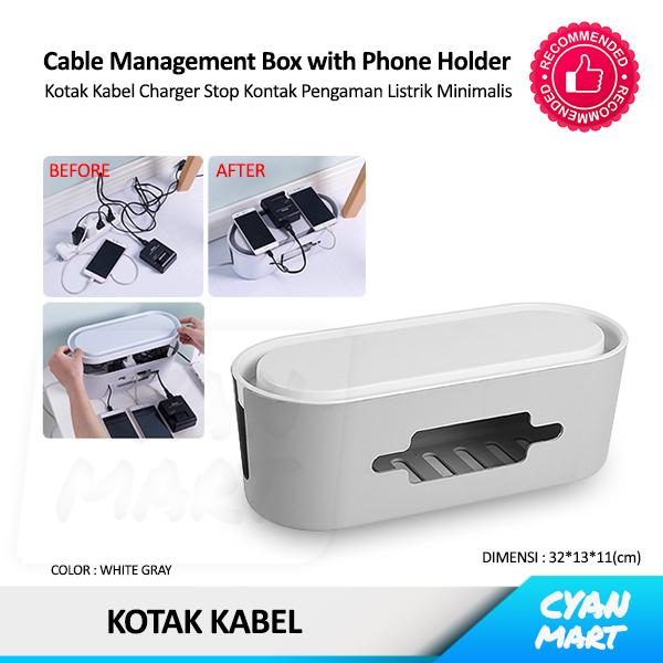 Jual Kotak Kabel Listrik Cable Box Organizer Wire Pengaman Stop Kontak ...