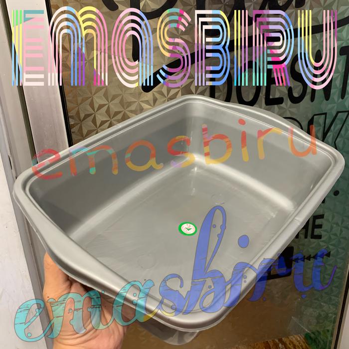Jual Baskom Plastik persegi Bak pasir kucing cat litter box SL plastic ...