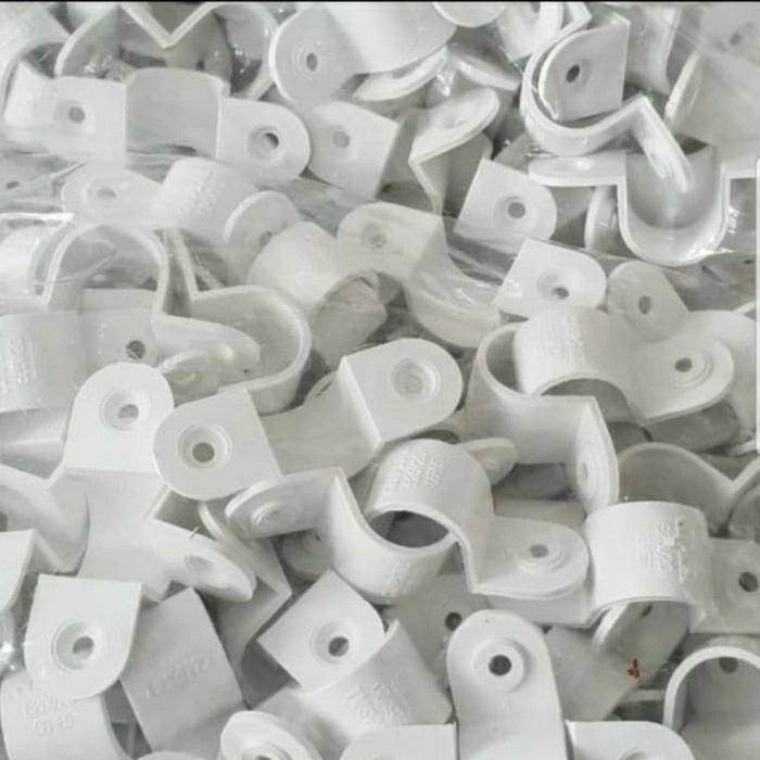 Jual klem conduit 20mm BOSS (putih dan hitam) - Jakarta Pusat ...