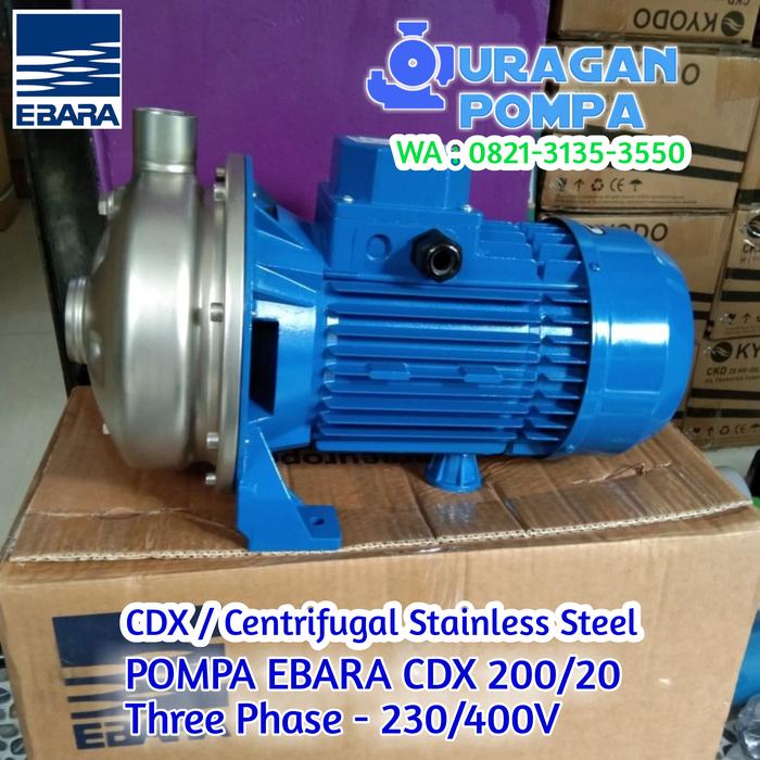 Jual Pompa Ebara CDX 200/20 3phase Stainless Steel Centrifugal Pump - Kab. Sidoarjo - Juragan ...