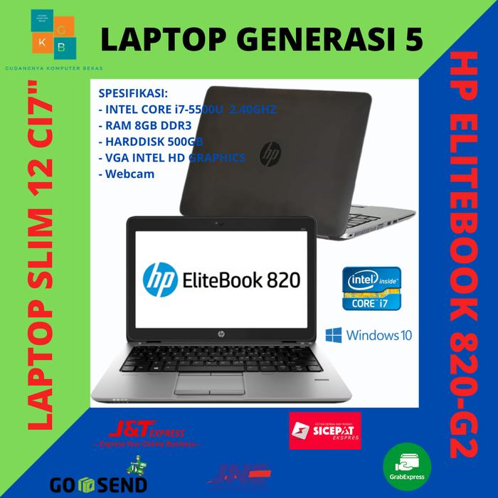 Jual LAPTOP HP ELITEBOOK 820-G2 SLIM 12" GEN5 CORE i7 RAM 8GB HDD 500GB - Jakarta Pusat - Gudang ...