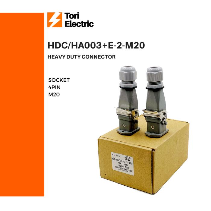 Jual Heavy Duty Connector 4Pin 4 Pin HDC HA003 - M20 - Kota Bandung ...