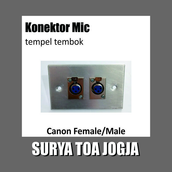 Jual Konektor Mic Tempel Tembok Canon Jeck Male atau Female Panel - Kab ...