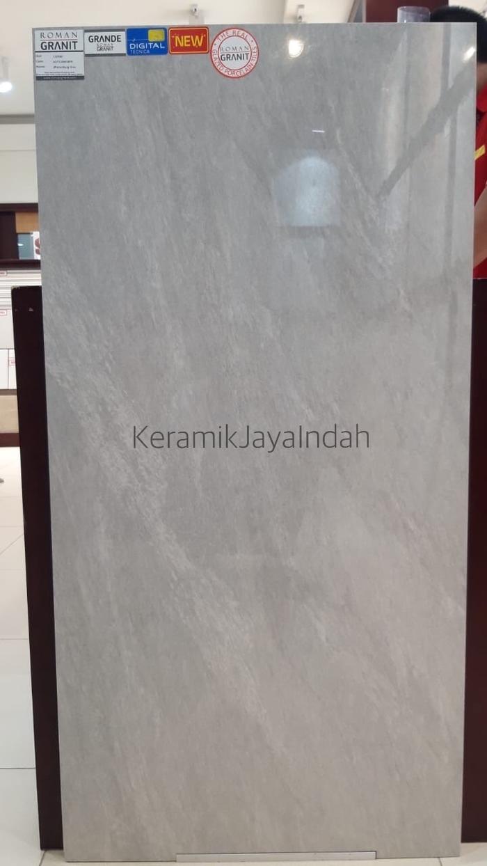 Jual ROMAN GT1269428FR DPETERSBURG GREY 60 x 120 GLOSSY GRANITE TILE ...