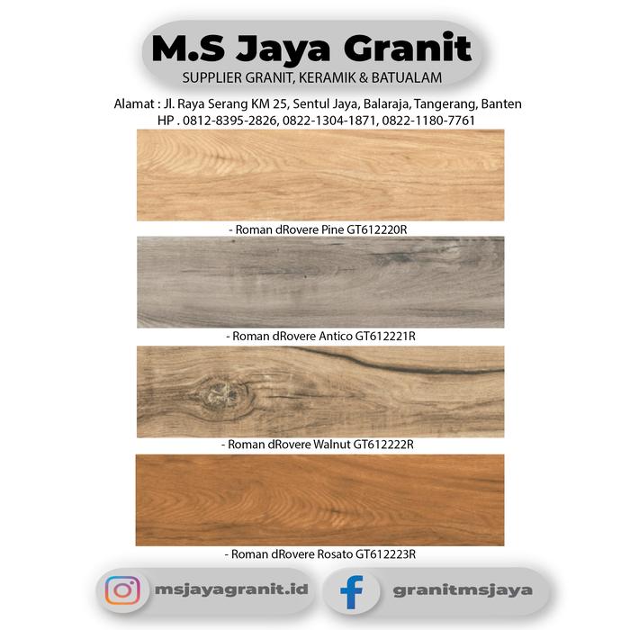 Jual ROMAN GRANIT 15X60 MOTIF KAYU GT612220R DROVERE PINE GRADE B - Kab ...