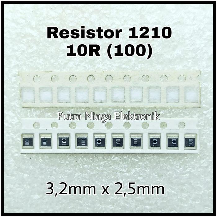 Jual Resistor SMD 1210 10R 1/2W 10ohm 10 Ohm Dimensi 3,2mm x 2,5mm - Kota Bandung - Putra Niaga ...